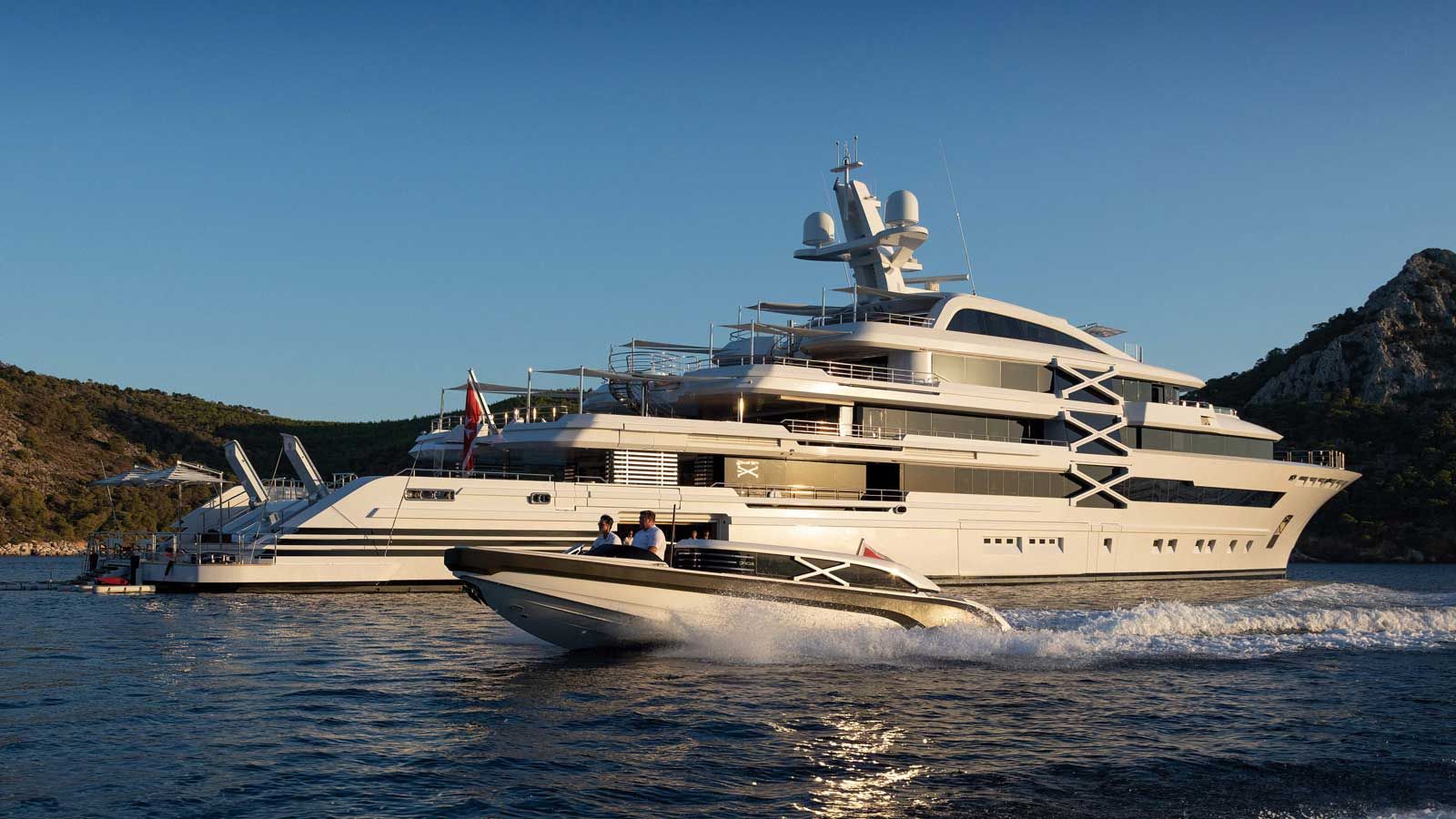 Inside 88m Golden Yachts superyacht Project X for charter